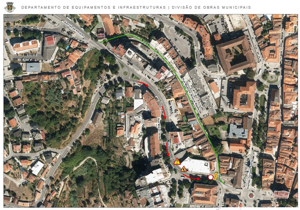 Vila Real: Alterações temporárias no trânsito na Rua Miguel Torga ...